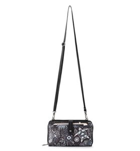 sakroots womens eco-twill large smartphone crossbody bag in convertible purse with detachable wristlet strap inclu, midnight seascape, one size us