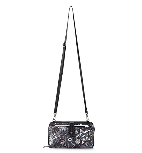 Sakroots womens Eco-twill Large Smartphone Crossbody Bag in Convertible Purse with Detachable Wristlet Strap Inclu, Midnight Seascape, One Size US