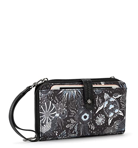 Sakroots womens Eco-twill Large Smartphone Crossbody Bag in Convertible Purse with Detachable Wristlet Strap Inclu, Midnight Seascape, One Size US