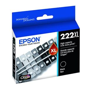 Epson T222 Black Ink Cartridge, High Capacity