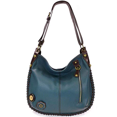 Chala Handbag CHALA Large Tote Handbag, Casual Style, Soft, Convertible Shoulder or Crossbody (Bags Only) (Navy Blue)