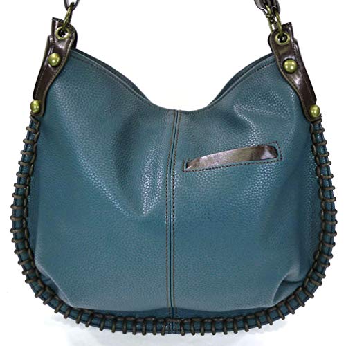 Chala Handbag CHALA Large Tote Handbag, Casual Style, Soft, Convertible Shoulder or Crossbody (Bags Only) (Navy Blue)