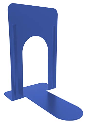 Clipco Premium Book Ends with Anti-Slip Pad 9-inch (Pack of 12) (Blue)