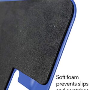 Clipco Premium Book Ends with Anti-Slip Pad 9-inch (Pack of 12) (Blue)