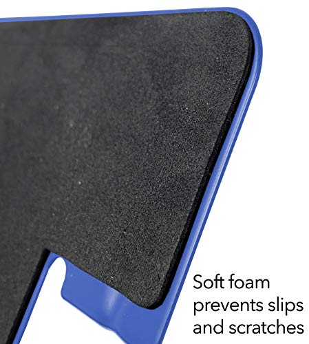 Clipco Premium Book Ends with Anti-Slip Pad 9-inch (Pack of 12) (Blue)