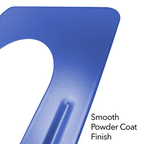 Clipco Premium Book Ends with Anti-Slip Pad 9-inch (Pack of 12) (Blue)