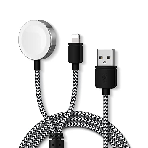 CulaLuva Smart Watch Charger,Magnetic Charging Cable 6.5ft/2M for Watch Charger Compatible with Watch Series SE/7/6/5/4/3/2/1 & Phone 12/11/Pro/Max/XR/XS/XS Max/X&Pad Series