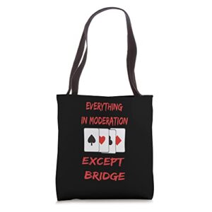 bridge player card game gifts for women design apparels tote bag