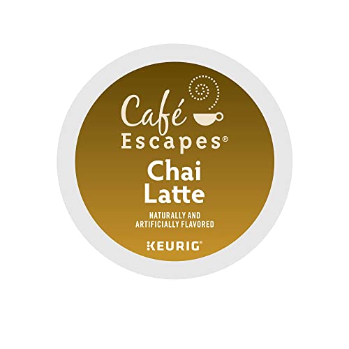 Café Escapes Chai Latte, Single-Serve Keurig K-Cup Pods, 12 Count (Pack of 6)