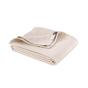 berkshire merino wool throw | all-season merino wool throw | macadamia | throw (50″ x 70″)