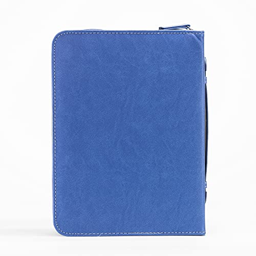 Act Justly Love Mercy Walk Wrap Patch Blue X-Large Faux Leather Bible Cover