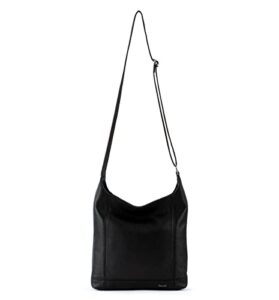 the sak womens de young leather crossbody bag, black ii, one size us