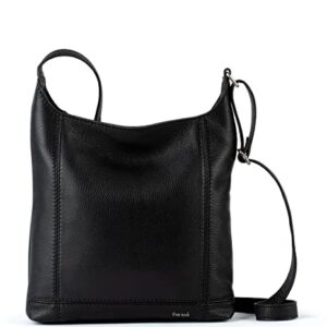 The Sak womens De Young Leather Crossbody Bag, Black Ii, One Size US