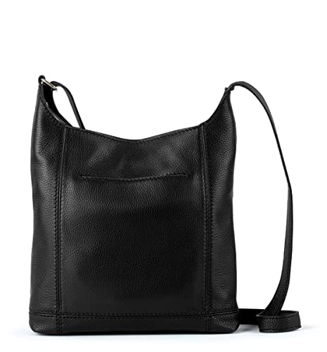 The Sak womens De Young Leather Crossbody Bag, Black Ii, One Size US