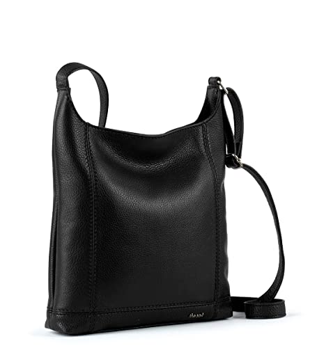 The Sak womens De Young Leather Crossbody Bag, Black Ii, One Size US