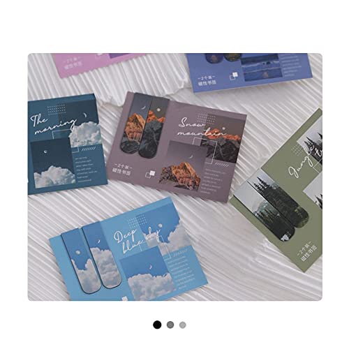 2pcs Magnetic Bookmark, Book Marker Clip,Magnetic Page Markers Magnetic Page Clips,for Teachers, Students, Book Lovers(02)