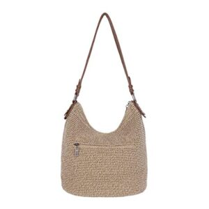 The Sak Sequoia Hobo Bag in Hand-Crochet, Soft & Slouchy Silhouette, Timeless & Elevated Design, Bamboo Static II