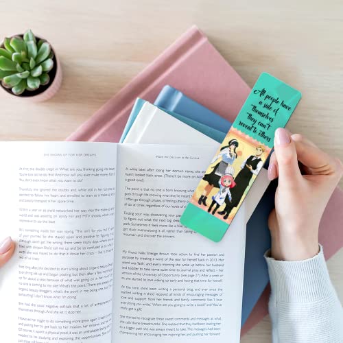 Bookmarks Metal Ruler Spy Measure Family Tassels Collage Bookworm Quote Bookography Reading for Book Bibliophile Gift Reading Christmas Ornament Markers Bookmark