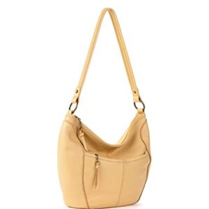 The Sak womens Iris Large Hobo Bag in Leather, Buttercup Ii, One Size US