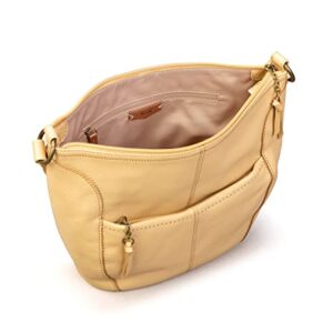 The Sak womens Iris Large Hobo Bag in Leather, Buttercup Ii, One Size US