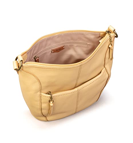 The Sak womens Iris Large Hobo Bag in Leather, Buttercup Ii, One Size US