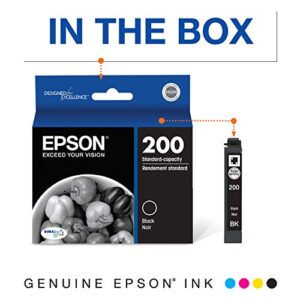 Epson T200 DURABrite Ultra Ink Standard Capacity Black Cartridge (T200120-S) T200 DURABrite Ultra -Ink Standard Capacity Magenta & EPSON T200 DURABrite Ultra