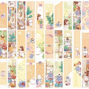 Cute Rabbit Funny Animal Bookmarks, 30 Pcs (Dress Maker)