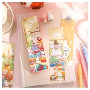 Cute Rabbit Funny Animal Bookmarks, 30 Pcs (Dress Maker)