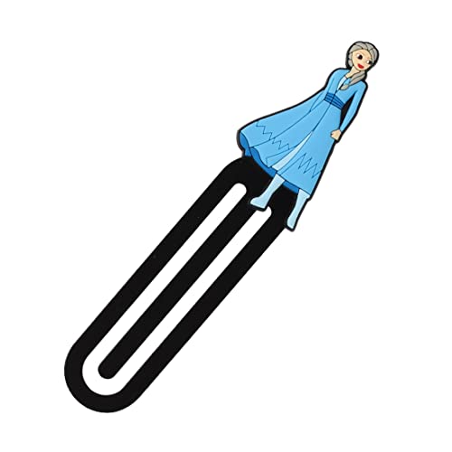 QQQ Bookmarks for Kids Frozen Accessories3D Non-Slip Cute Princess Bookmark and Page Holder Unique Gift Idea Anime Snow PVC Book Marker Reading Accessory Girls Lovers,Students,Women Men