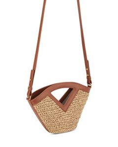 vince camuto bryle crossbody, dark natural