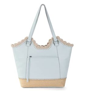 the sak womens sierra leather shopper, chambray espadrille, one size us