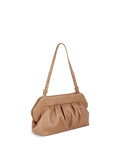 vince camuto amari clutch, light cognac