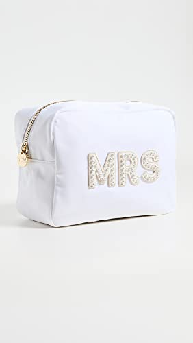 Stoney Clover Lane Women's Mrs Large Pouch, Blanc, White, Graphic, Metallic, One Size