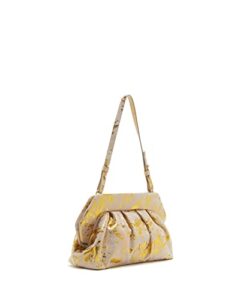 vince camuto amari clutch, taupe/gold