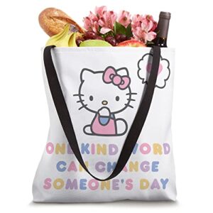 Hello Kitty One Kind Word Can Change Someones Day Tote Bag