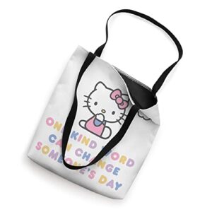 Hello Kitty One Kind Word Can Change Someones Day Tote Bag