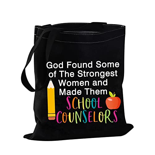 JYTAPP School Counselor Gifts Canvas Teacher Bag School Counselor Teacher Appreciation Gifts Tote Bag for Guidance Counselors