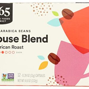 365 by Whole Foods Market, Coffee House Blend American Roast Pods 12 Count, 4.6 Ounce