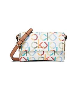 calvin klein key item signature crossbody cherub white/multi 1 one size