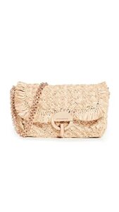 vanessa bruno women’s small moon bag, naturel, tan, one size