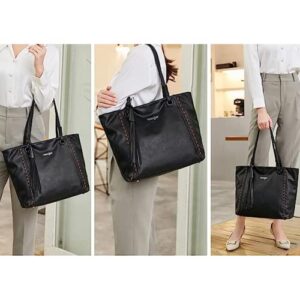 Montana West Wrangler Large Tote Bags Vegan Leather Concealed Carry Purses Hobo Bags Women Shoulder Handbags, B2B-WG37-H8317BK