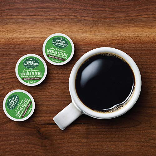 Green Mountain Coffee Roasters Sumatra Reserve, Single-Serve Keurig K-Cup Pods, Dark Roast Coffee, 72 Count