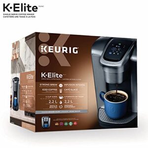 Keurig K-Elite Single Serve K-Cup Pod Programmable Coffeemaker (Brushed Silver)