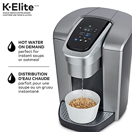 Keurig K-Elite Single Serve K-Cup Pod Programmable Coffeemaker (Brushed Silver)