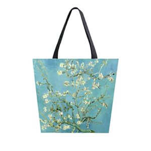 cekell vincent van gogh canvas art tote bag ， large women shoulder bag handbag ，shopping tote bag ，reusable