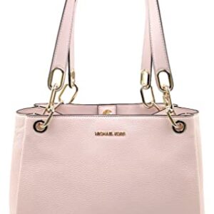 Michael Kors Women's Trisha Large Shoulder Bag Tote Purse Handbag (Powder Blush)