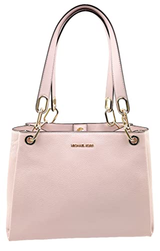 Michael Kors Women's Trisha Large Shoulder Bag Tote Purse Handbag (Powder Blush)