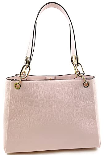 Michael Kors Women's Trisha Large Shoulder Bag Tote Purse Handbag (Powder Blush)