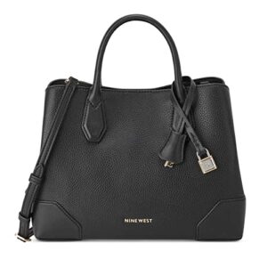 NINE WEST Brooklyn Jet Set Satchel, Black