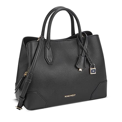 NINE WEST Brooklyn Jet Set Satchel, Black